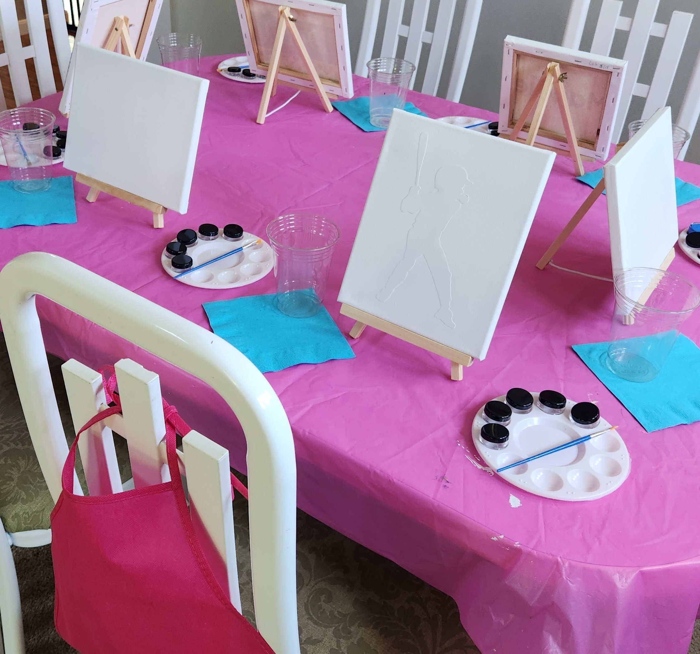 Kid's Paint Party Kits Set of 6 Paint and Peel - Etsy