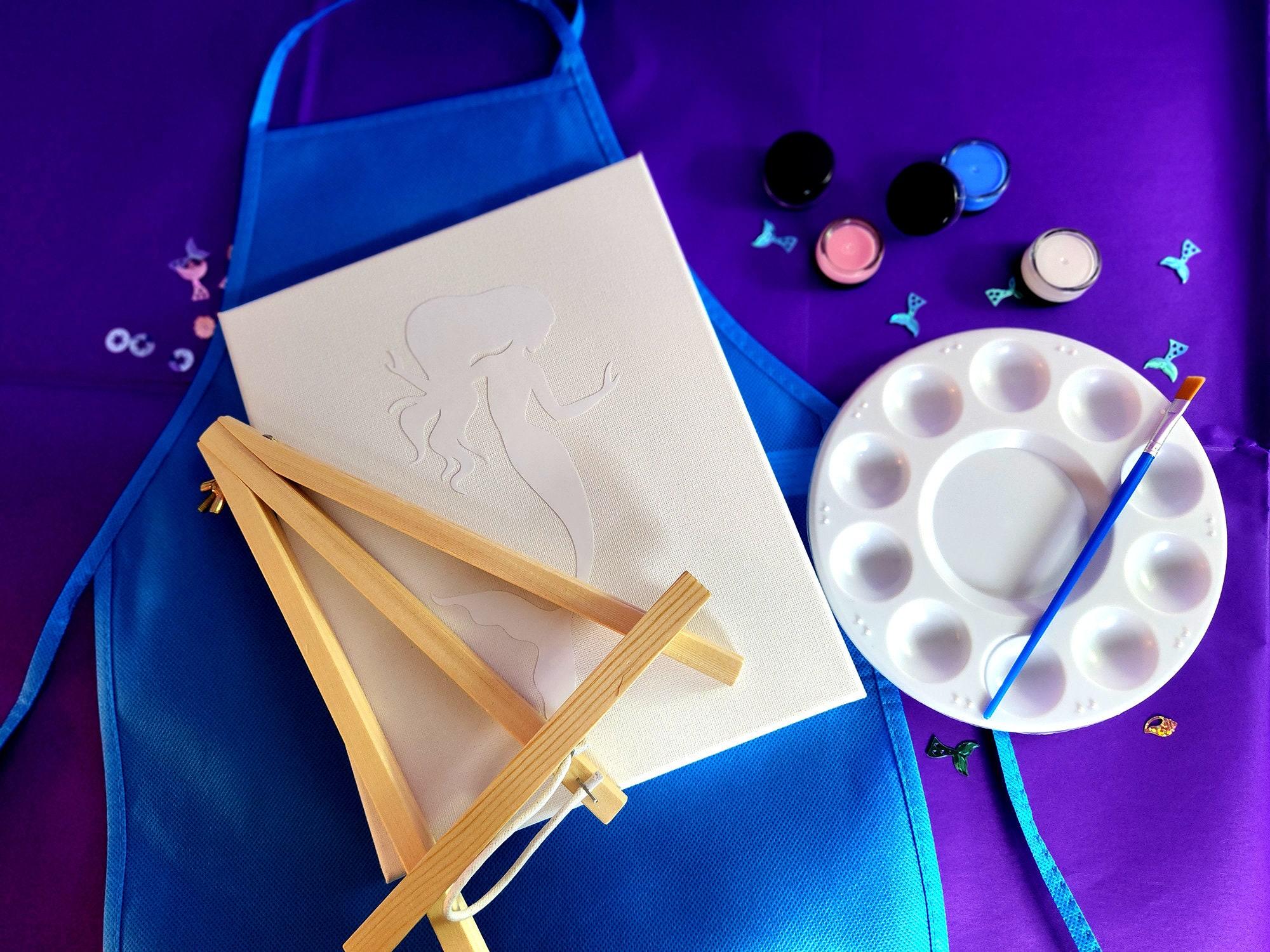 Kid's Paint Party Kits Set of 6 Paint and Peel - Etsy