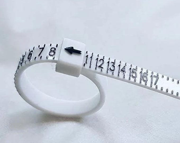 Ring Sizer - Reusable Adjustable Ring Sizing Tool - Adjustable Plastic ...