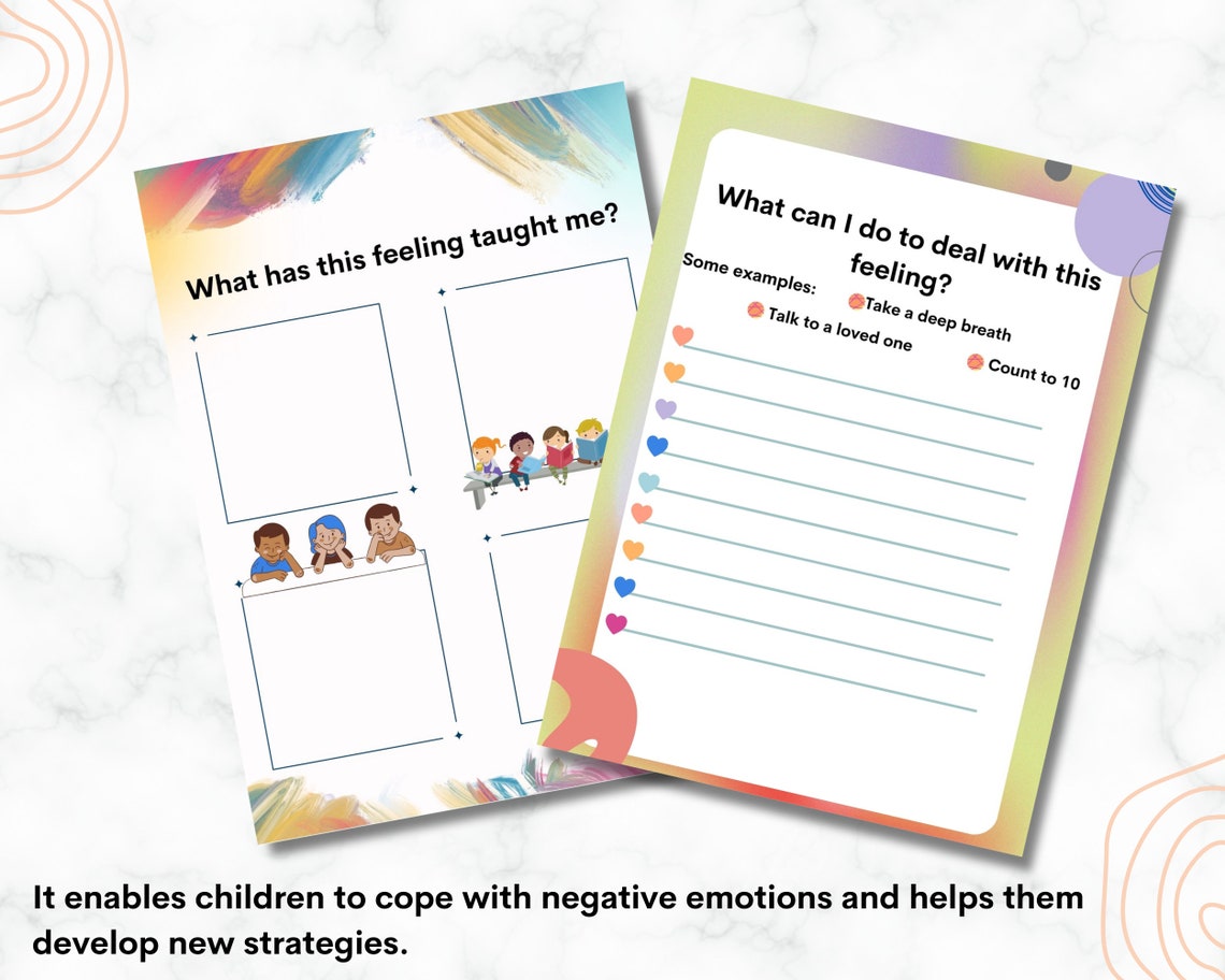 Kids Daily Emotions Journal Printable I Diary for Children I Digital ...
