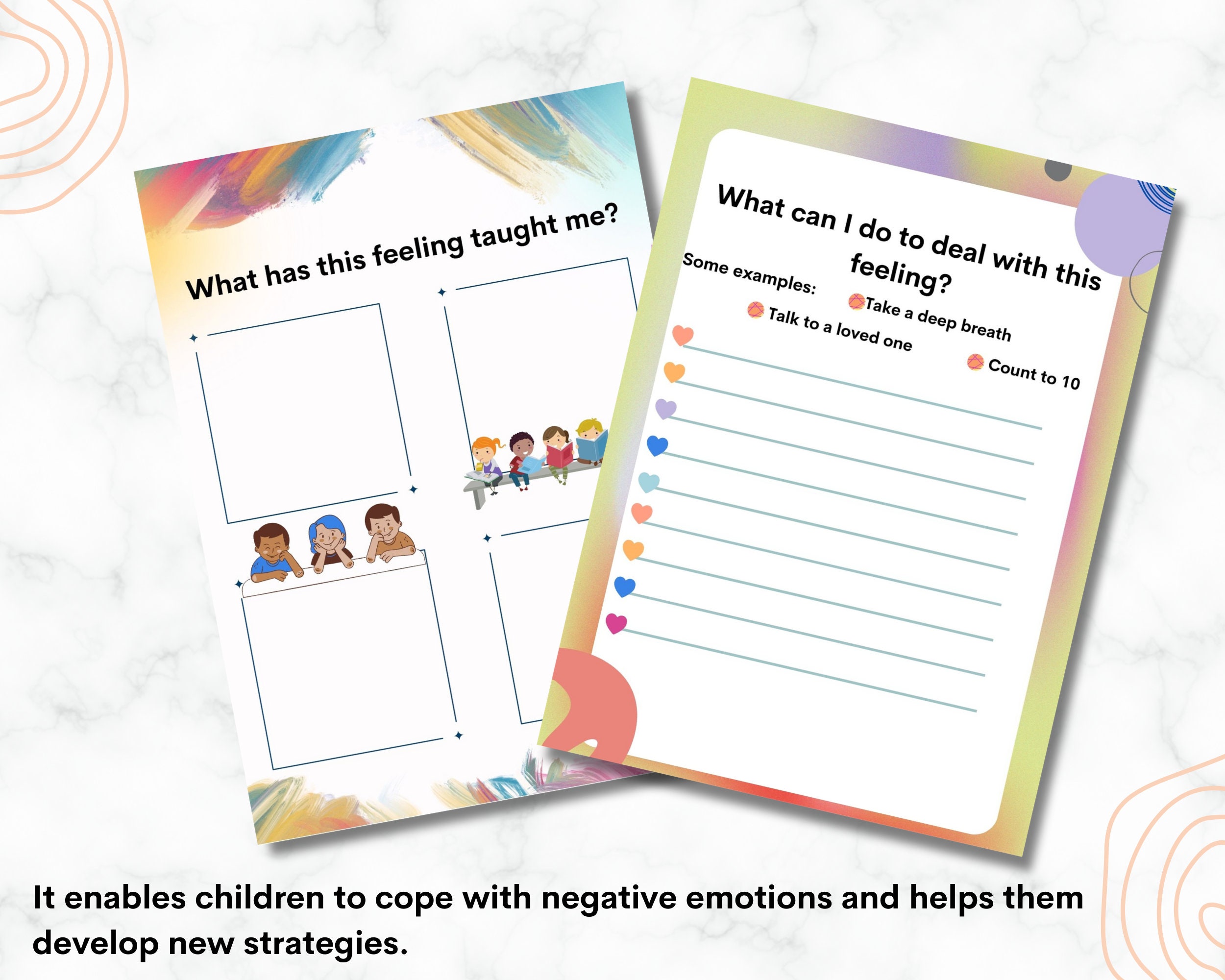 Kids Daily Emotions Journal Printable I Diary for Children I Digital ...