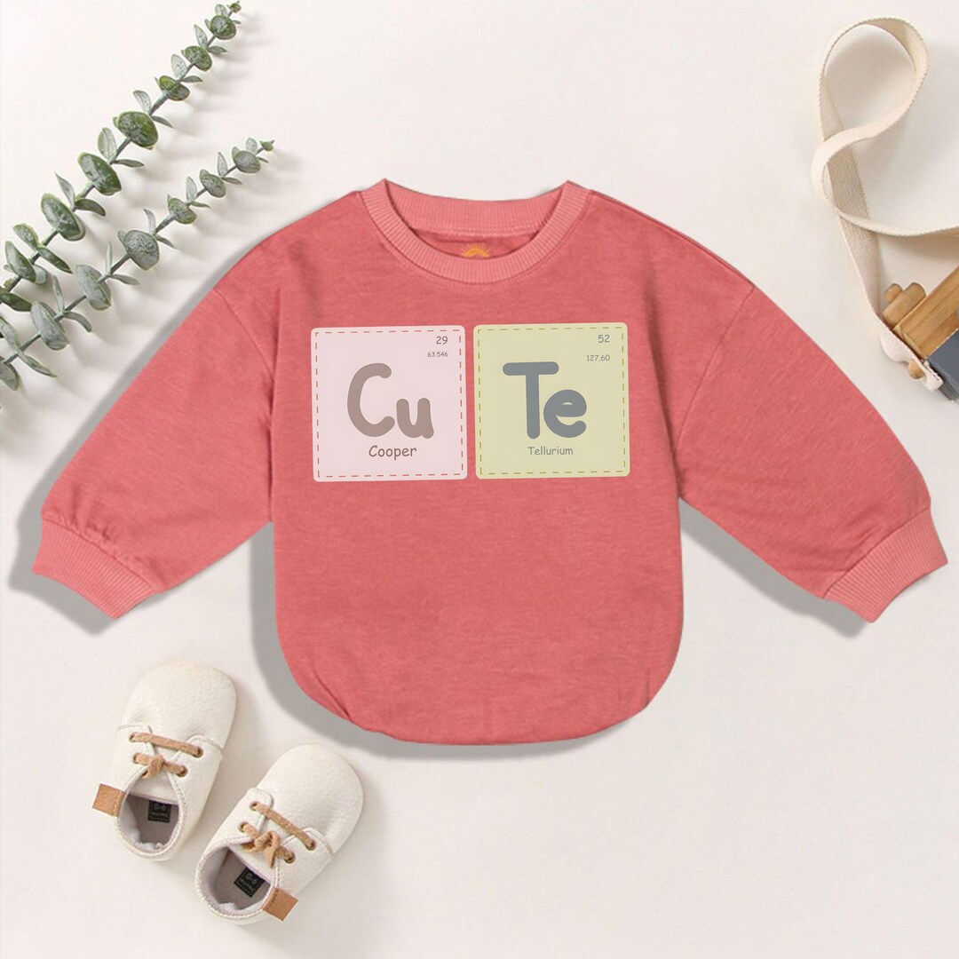 Cute Periodic Table Romper CU-TE Periodic Table Toddler Bodysuit Cute ...