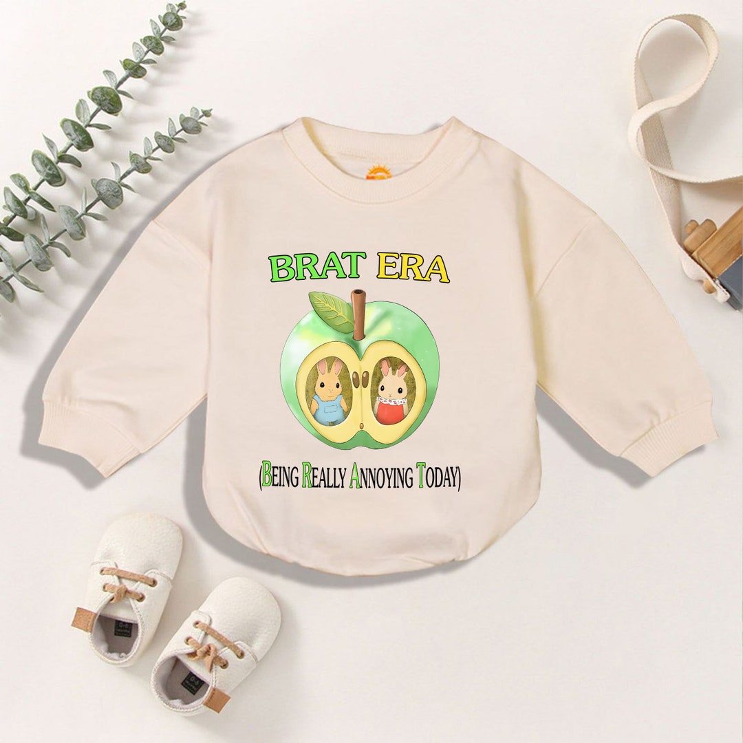 Brat Era Baby Romper, Little Bear Baby Bodysuit, Cute Fall Autumn Baby ...