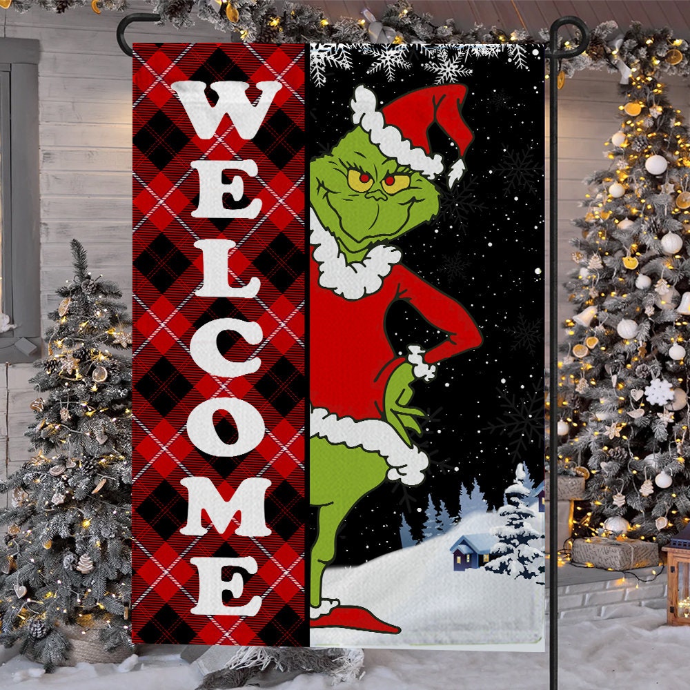 Merry Grin Grin Christmas Garden Flag sold by Vivacious Rocker | SKU ...