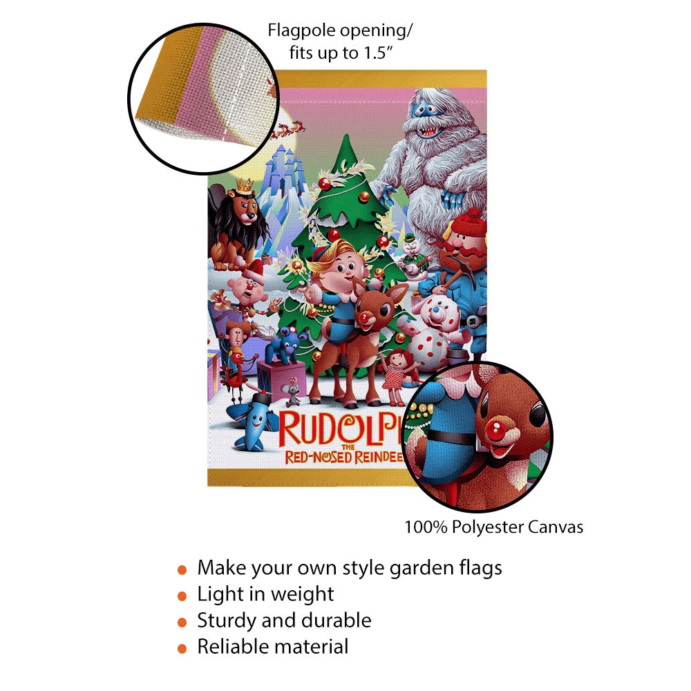 Rudolph The Red Nosed Reindeer Christmas Movie Flag, Rudolph Christmas ...
