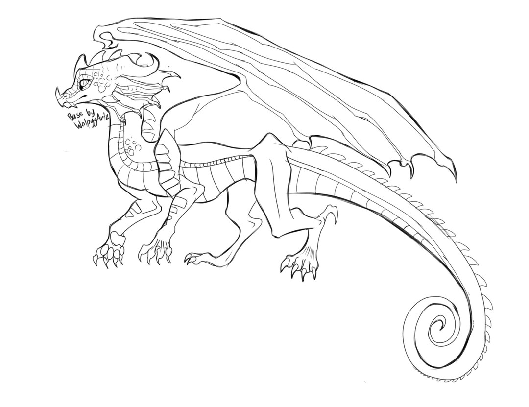 Rainwing Base for Wings of Fire Ocs - Etsy Australia