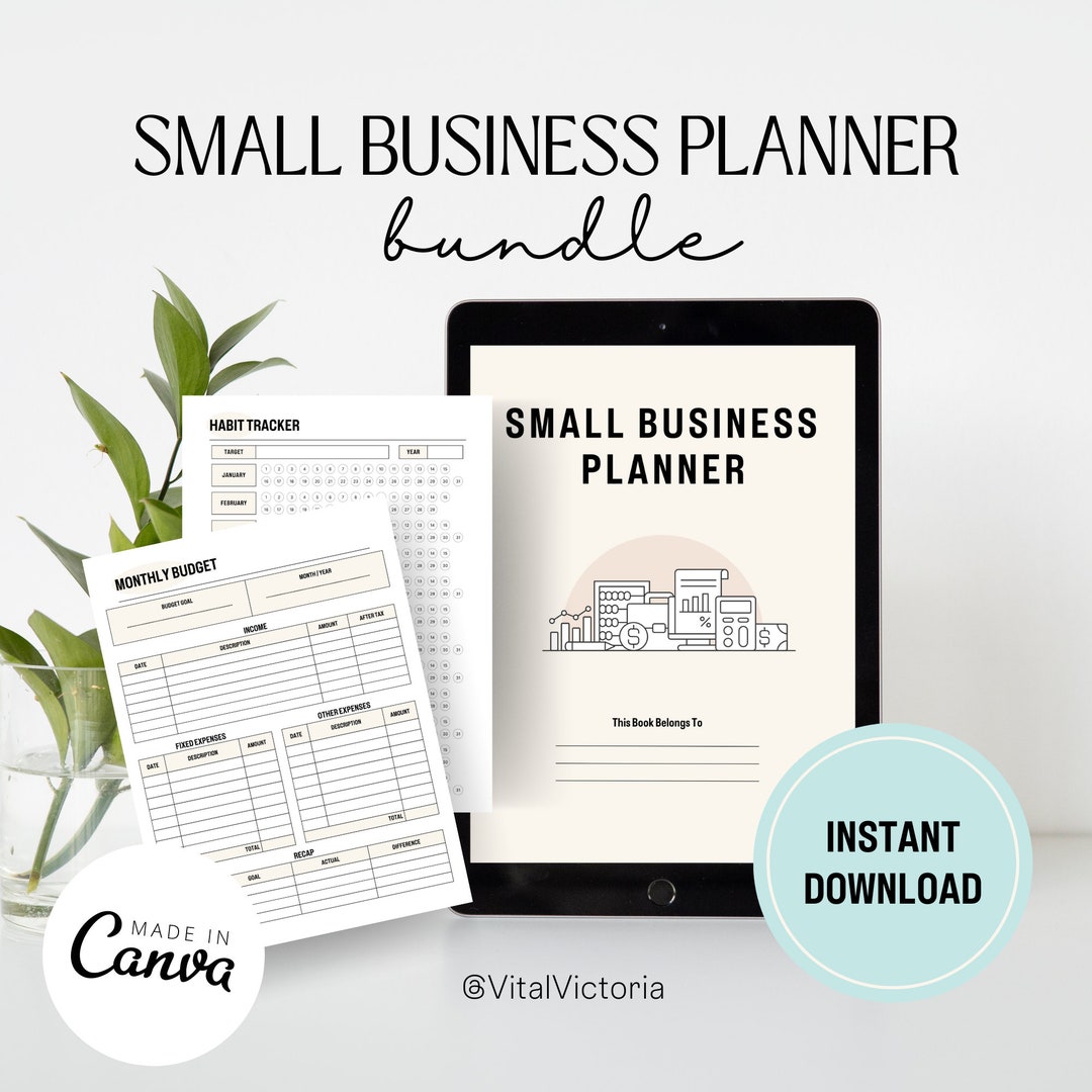 Small Business Planner Printable Bundle | Online Shop Craft Small ...