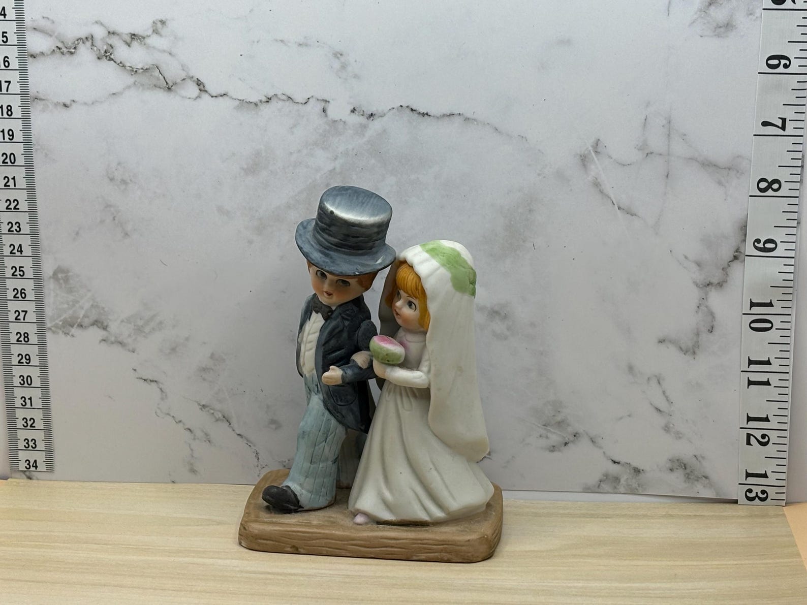 Vintage Lefton Porcelain Bride & Groom Wedding Figurine - Just Married ...