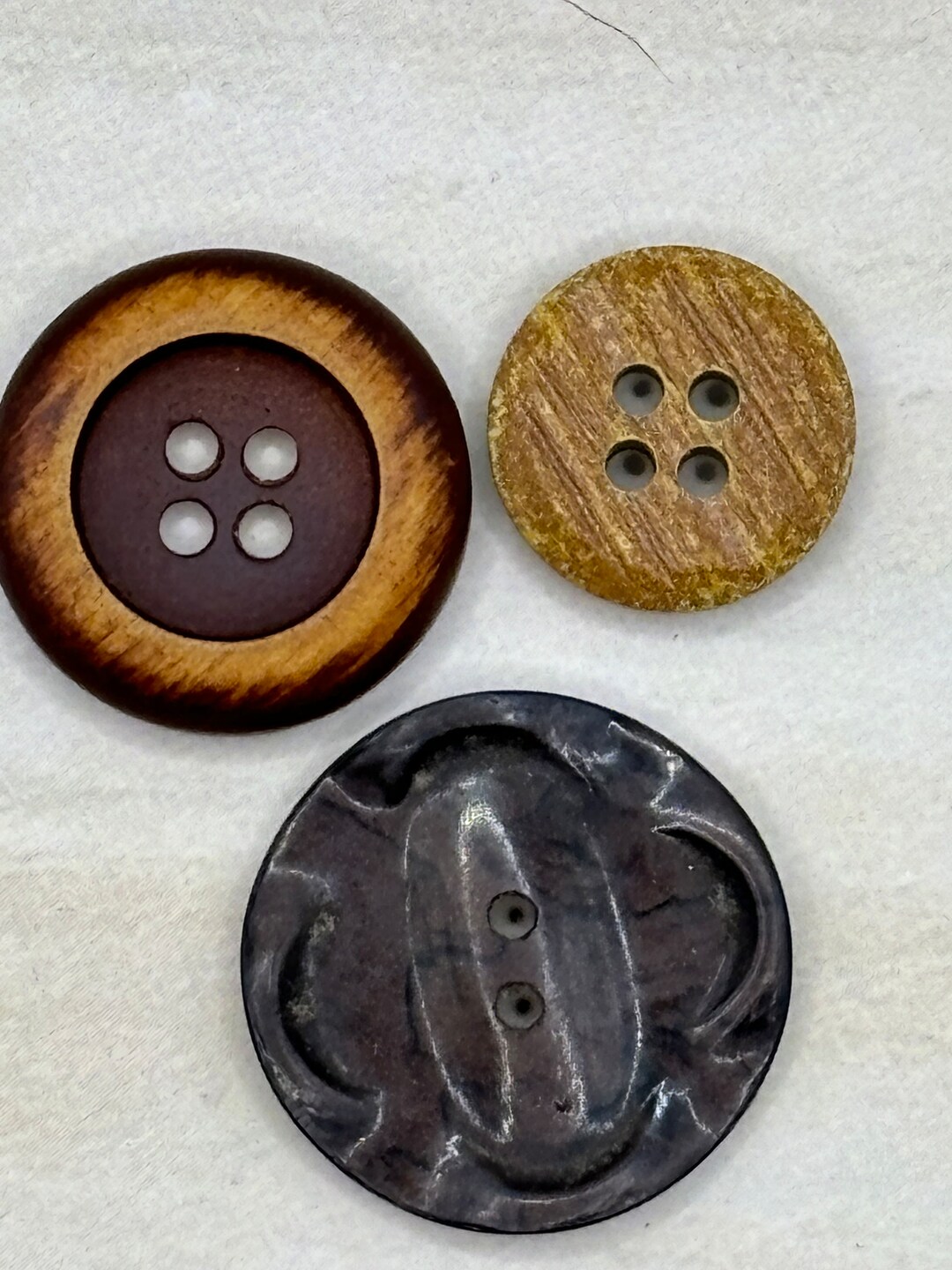 Vintage Wooden Buttons - Etsy