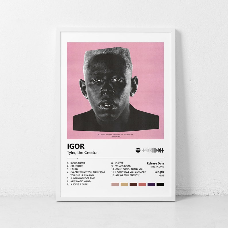 IGOR Tyler the Creator Album Poster Music Poster Custom - Etsy UK