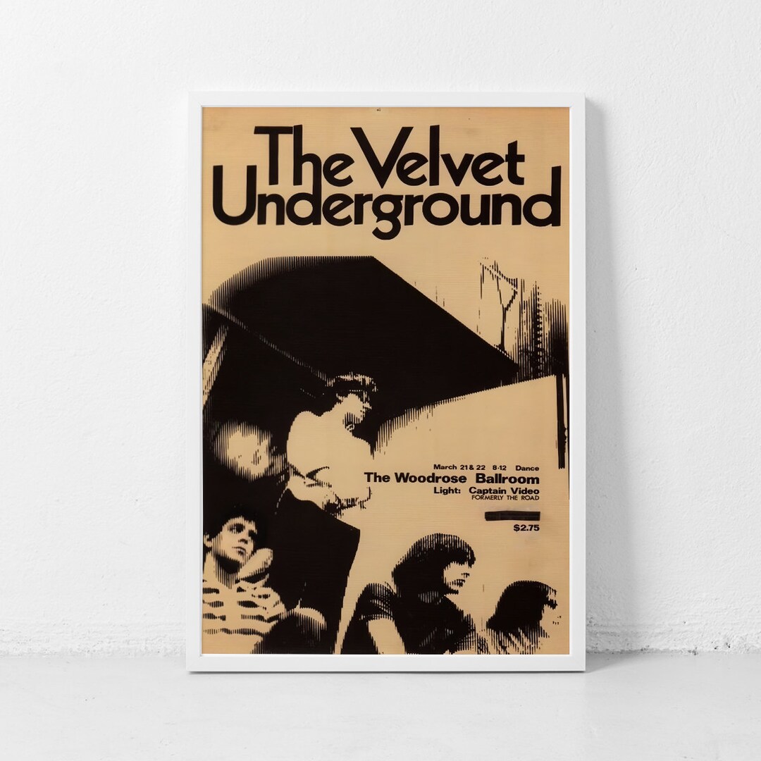 The Velvet Underground Concert Poster Classic Retro Rock - Etsy
