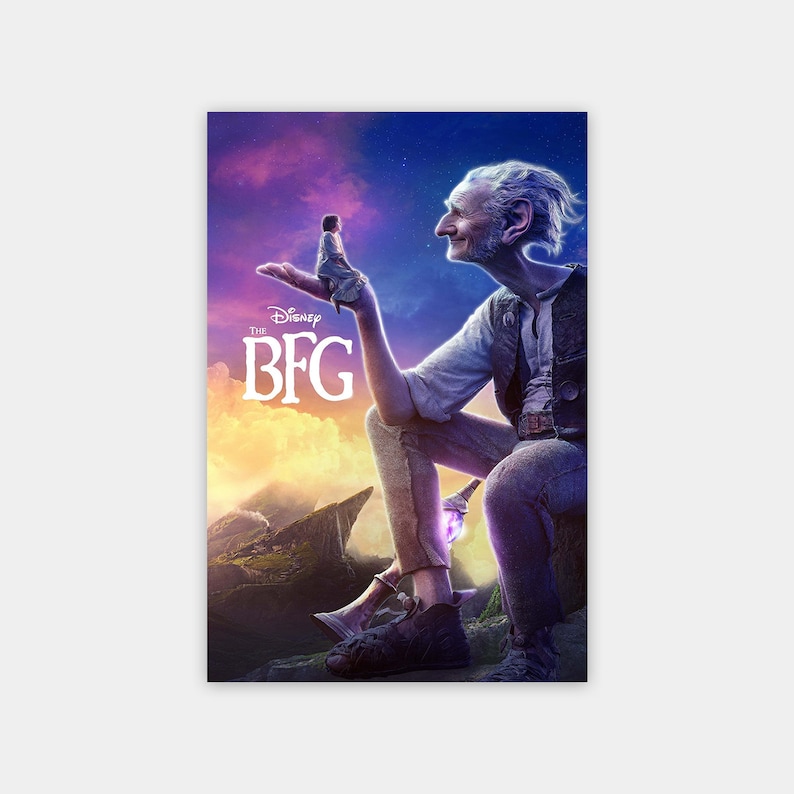 The BFG Anime Movie Poster Classic Retro Rock Vintage Wall Art - Etsy ...