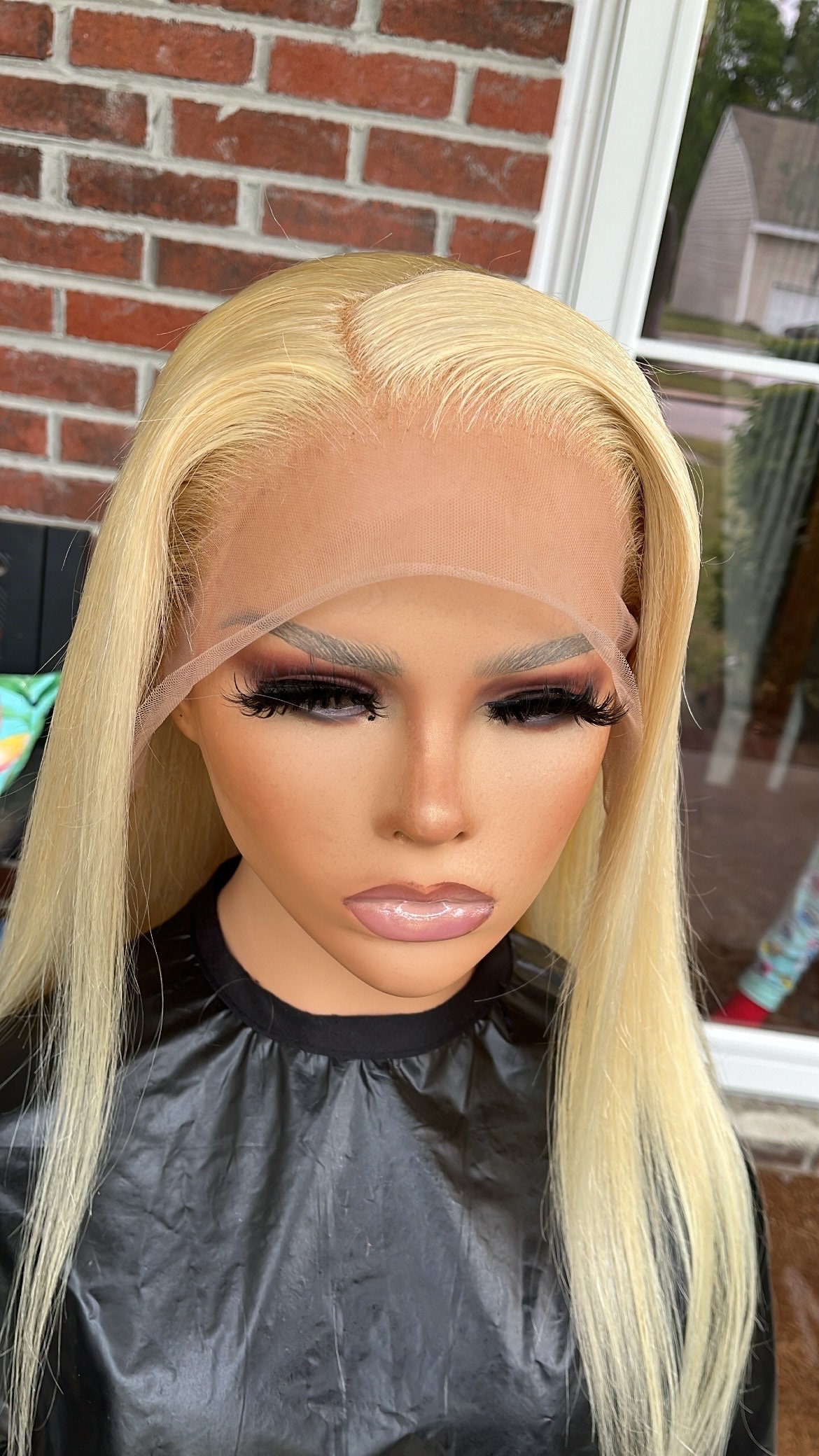 24' Straight 613 Platinum Blonde 13x6 HD Lace Frontal Wig - Etsy