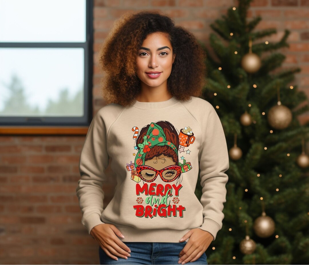 Black Girl Christmas Sweatshirt Christmas Black Girl Shirt Melanin ...