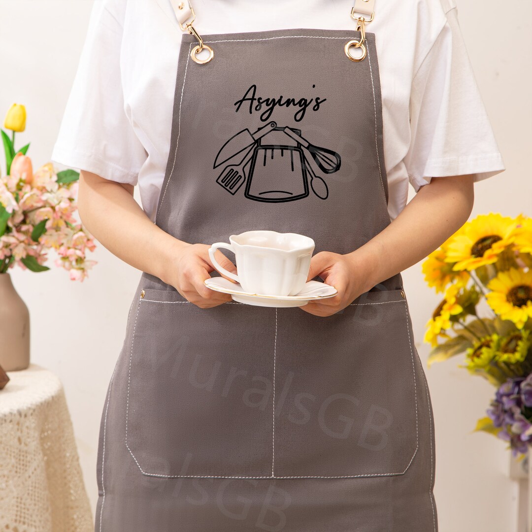 Customized Apron,personalized Gift,custom Cooking Apron With Pocket ...