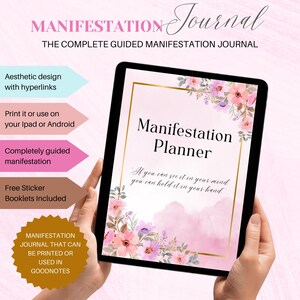 Digital Manifestation Journal: Law of Attraction Planner (PDF) - Etsy