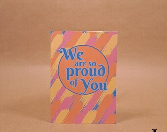 We Are so Proud of You Card, Well Done Card, Congratulations Card ...