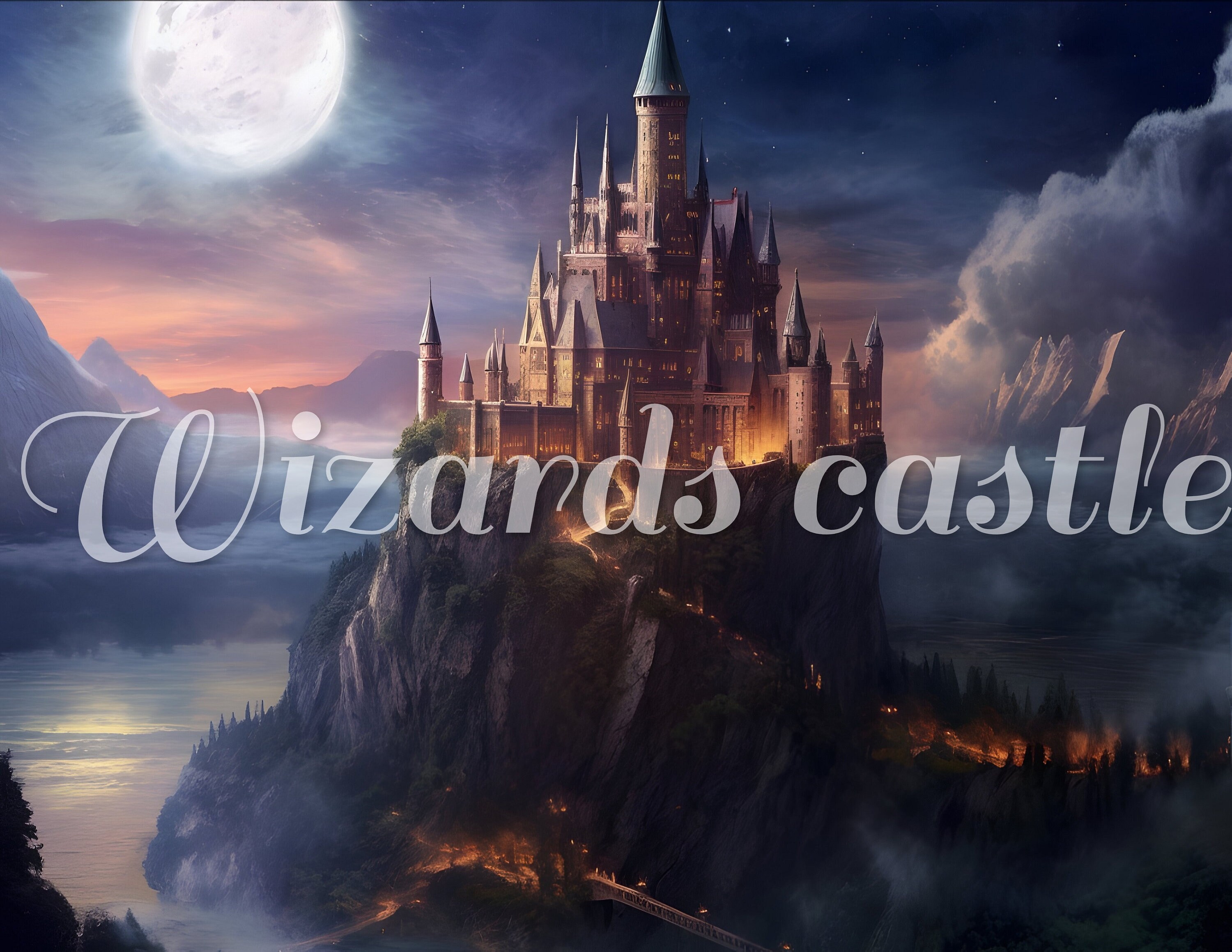 Wizards Castle, Castle Courtyard, Fantasy Castle Paper, Magic School ...
