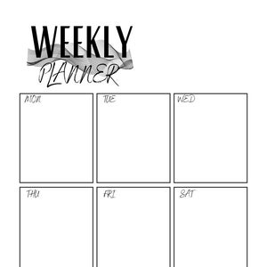 Digital Weekly Planner / Weekly Planner / Editable Planner /printable ...