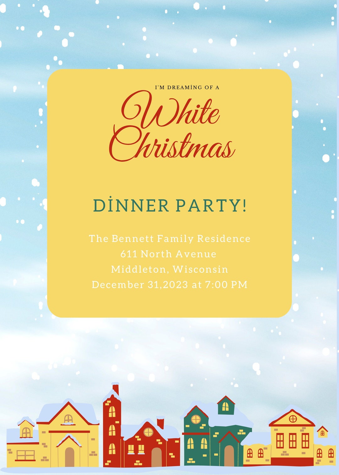 Printable Christmas Invitations /christmas - Etsy