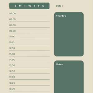 Digital Planner /digital Daily Planner / Editable / Printable ...