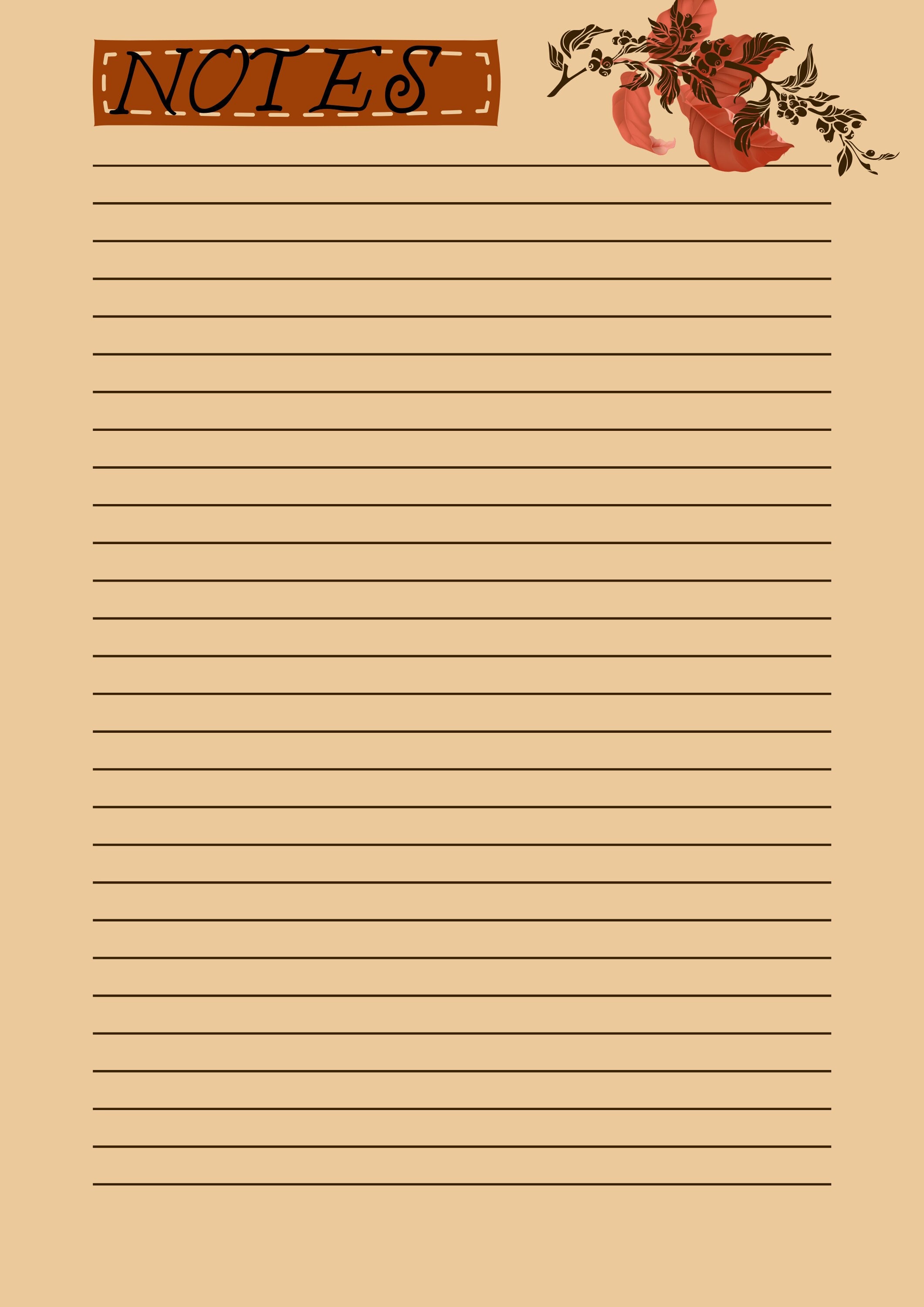 Digital Notes / Pdf/ PNG/ Printable / Downloadable - Etsy