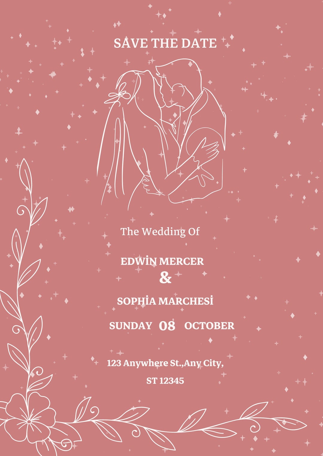 Digital Wedding Card /editable Wedding Card /PDF Wedding Card - Etsy