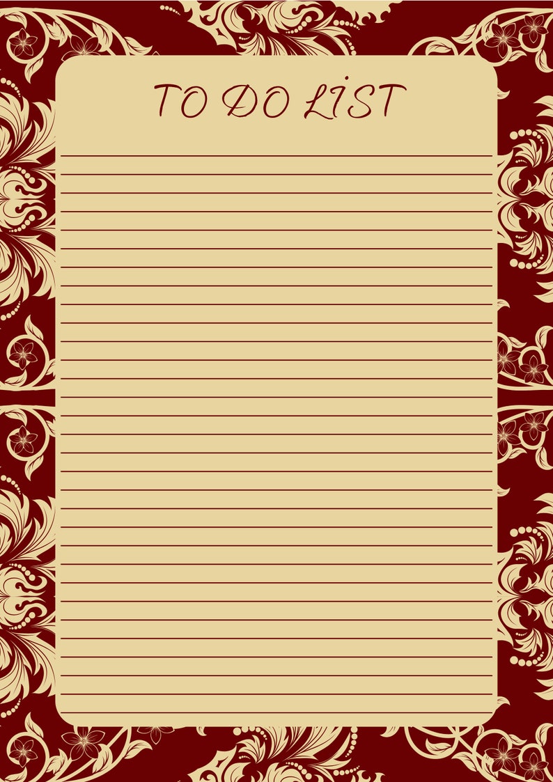 Digital Planner /to Do List / Pdf /jpg /editable /printable ...