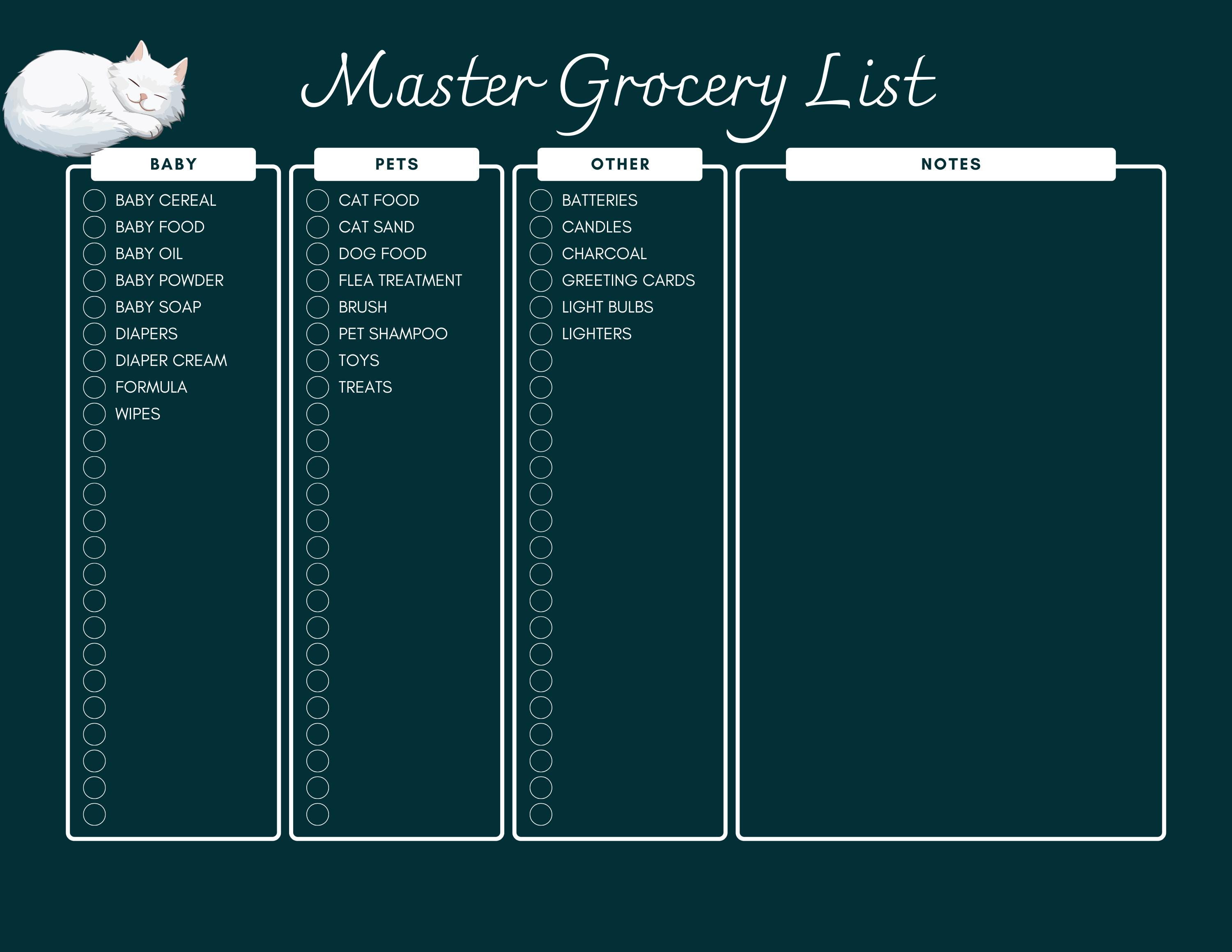 Editable Weekly Planner Template: Gift & Important Dates List (PDF ...