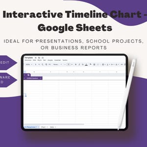 Editable Timeline Chart Google Sheets Template | Project & Event ...