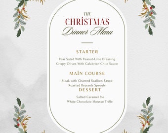 Printable Christmas Card/christmas Invitation/instant Download ...