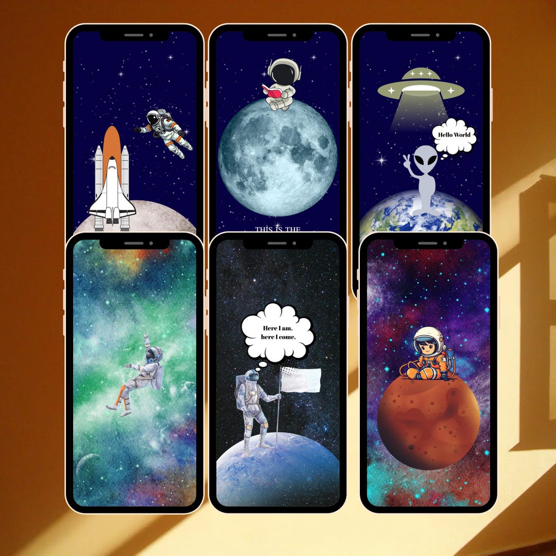 Phone Wallpaper /space Themed Phone Wallpaper/galaxy Wallpaper/ınstant ...