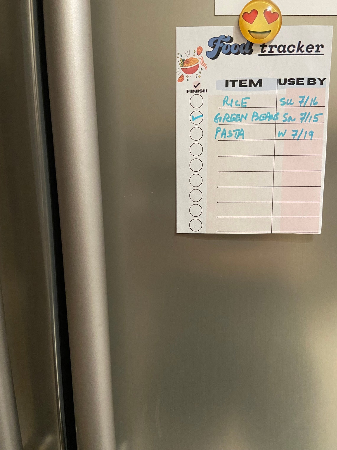 Digital Printable Food Expiry Tracker Labels and Tracker List With ...