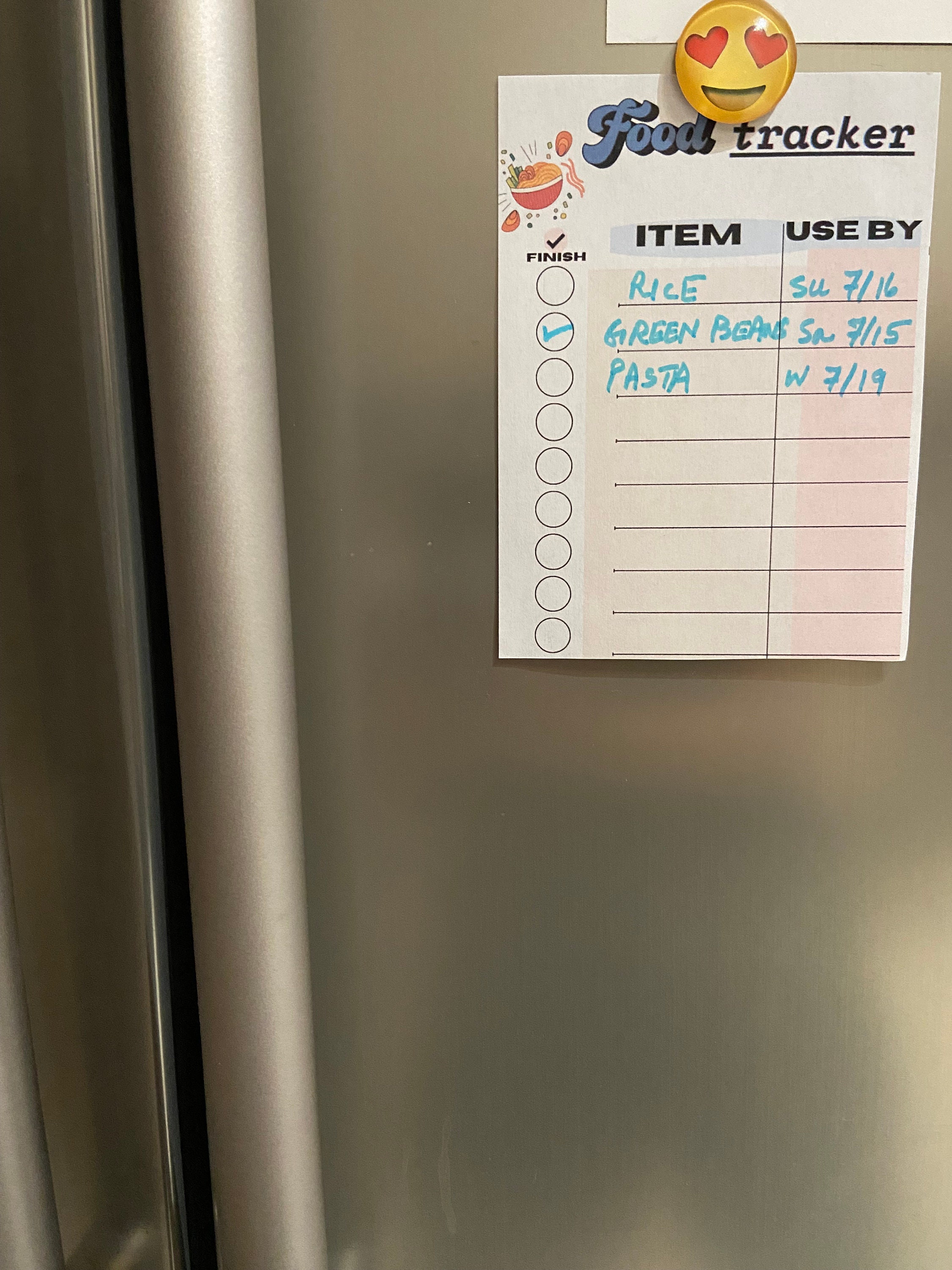 Digital Printable Food Expiry Tracker Labels and Tracker List With ...