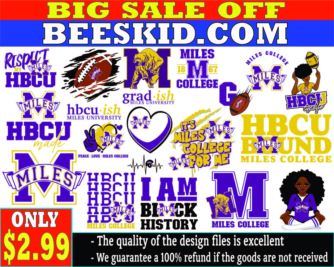 Miles College Svg Hbcu Svg Hbcu Teams Svg Hbcu Football - Etsy