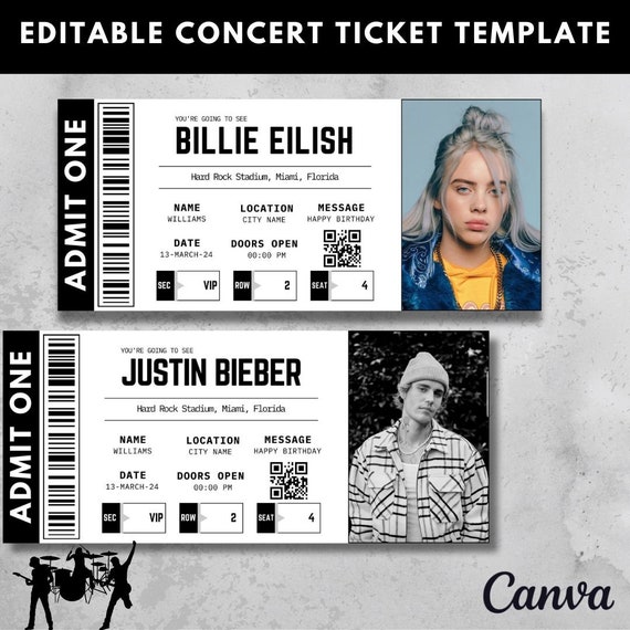 Rock Concert Ticket Template