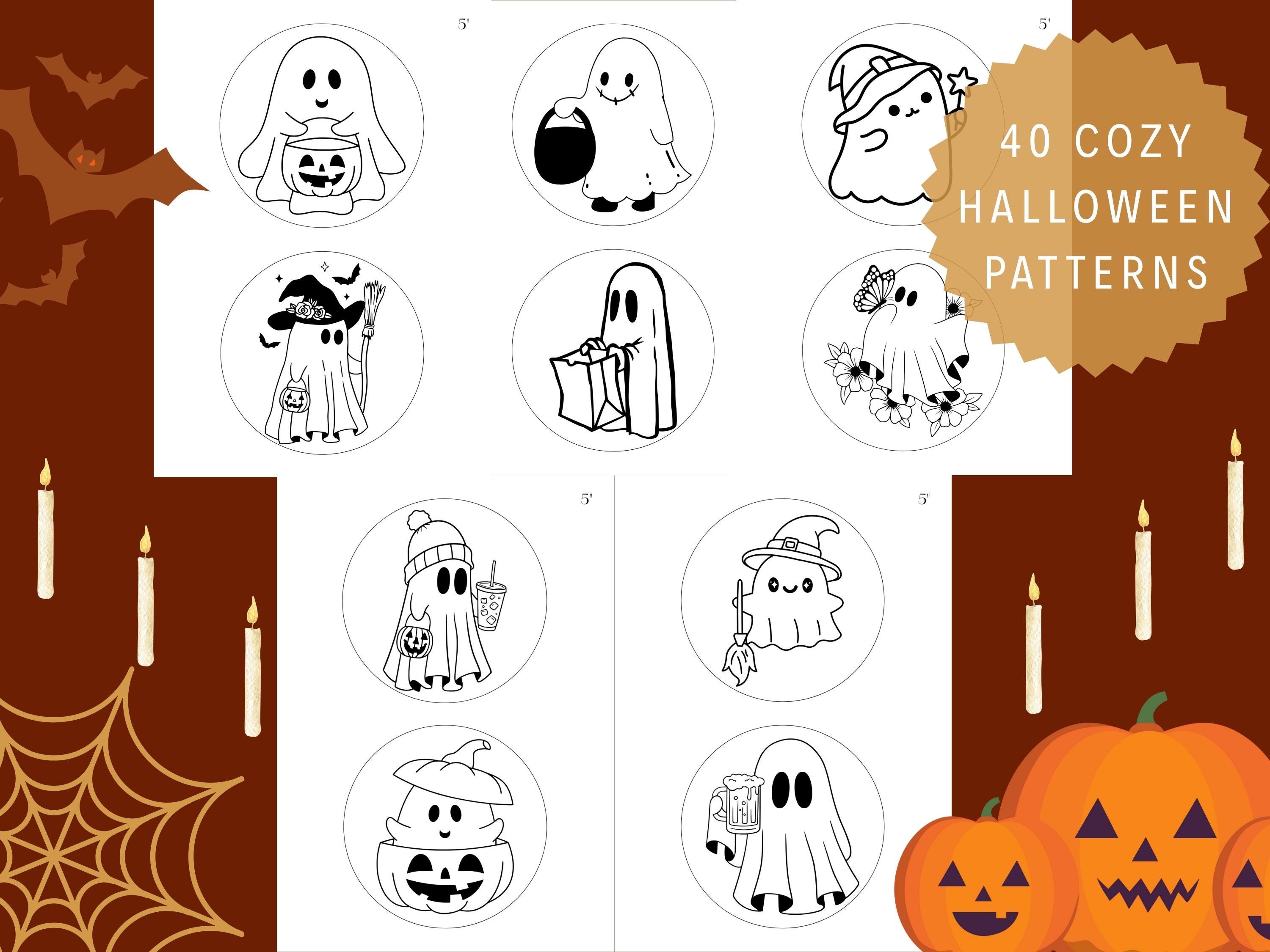 Ghost | Halloween Punch Needle Designs | Cross Stitch Patterns ...