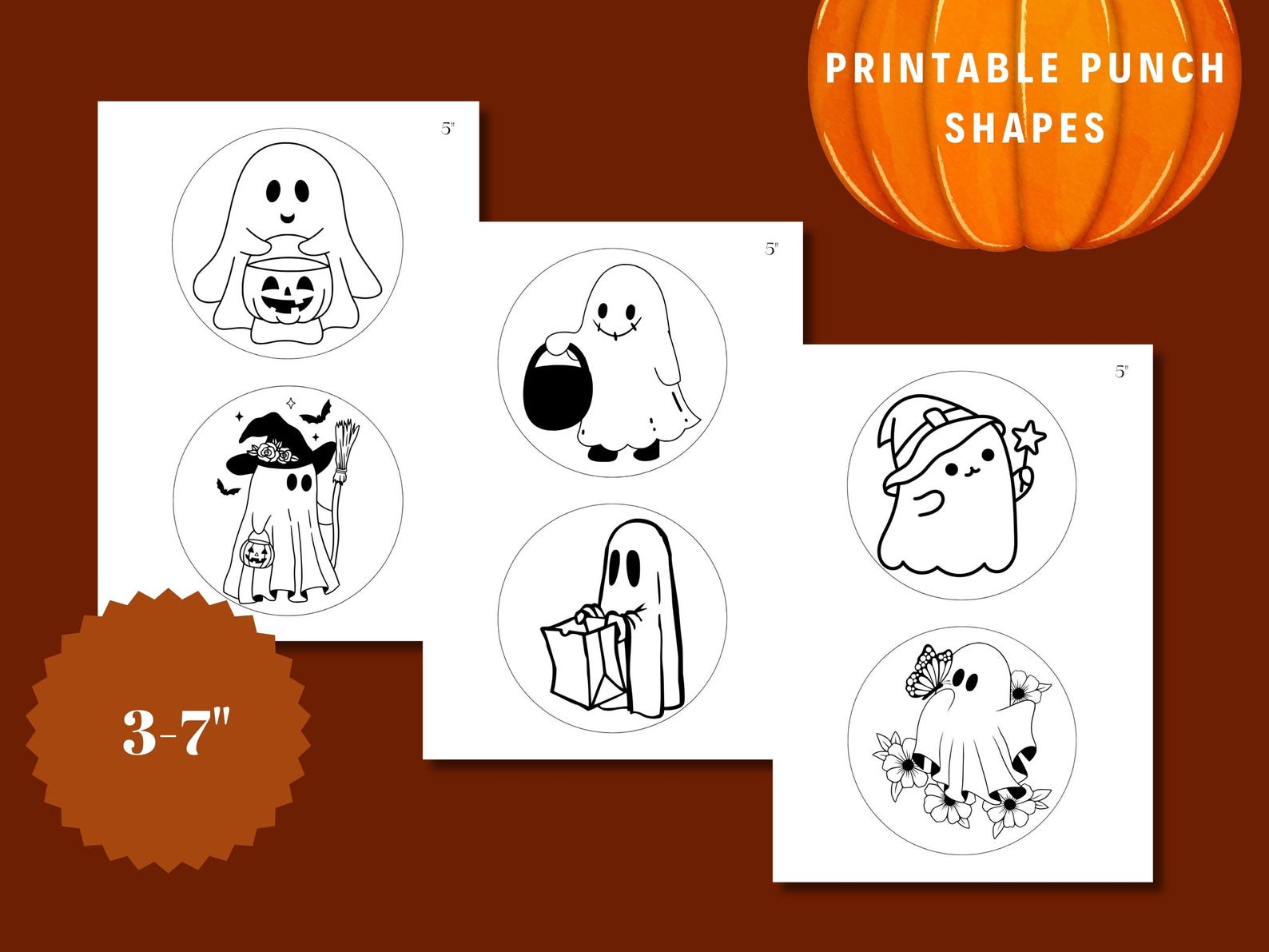 Ghost | Halloween Punch Needle Designs | Cross Stitch Patterns ...