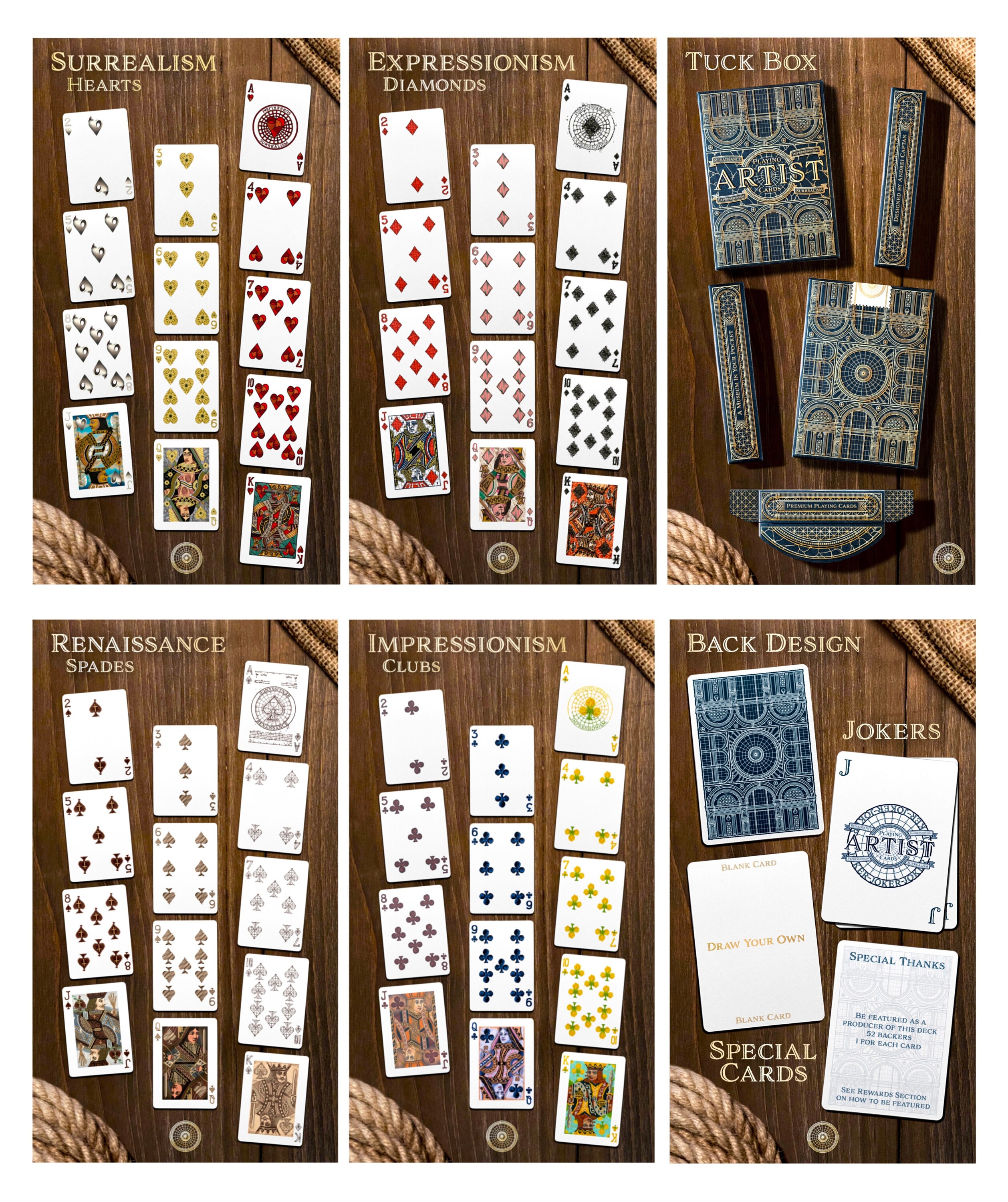 Artist Playing Cards - Etsy