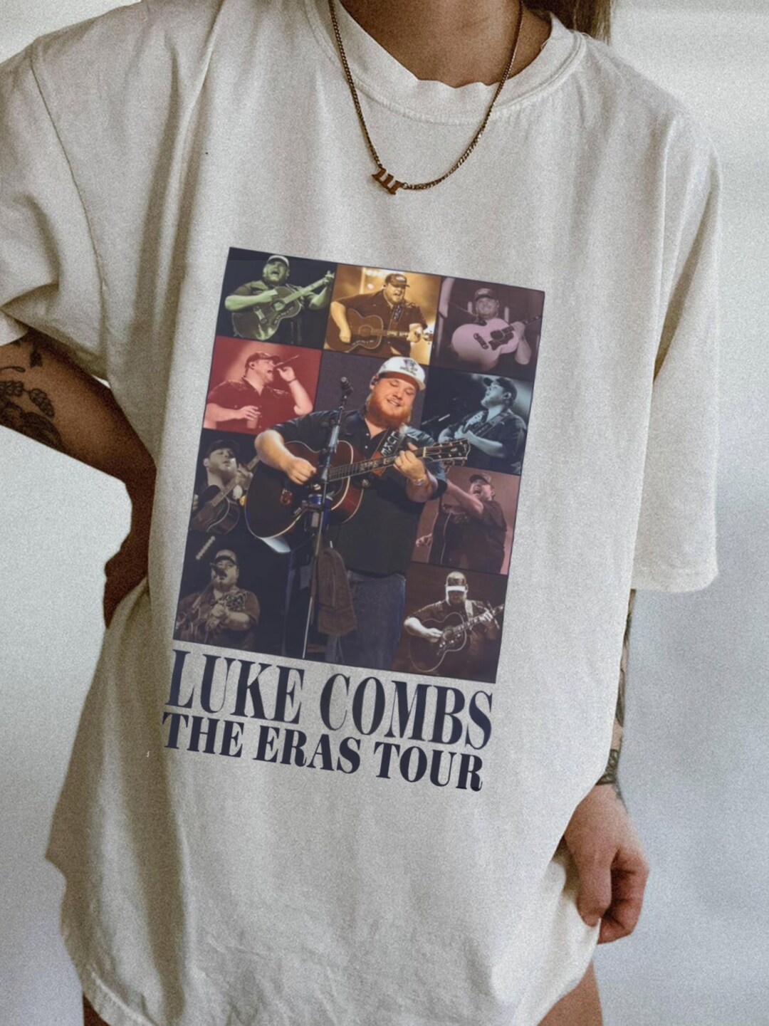 Luke Combs 2024 Tour Growing up and Getting Old T-shirt Luke - Etsy UK
