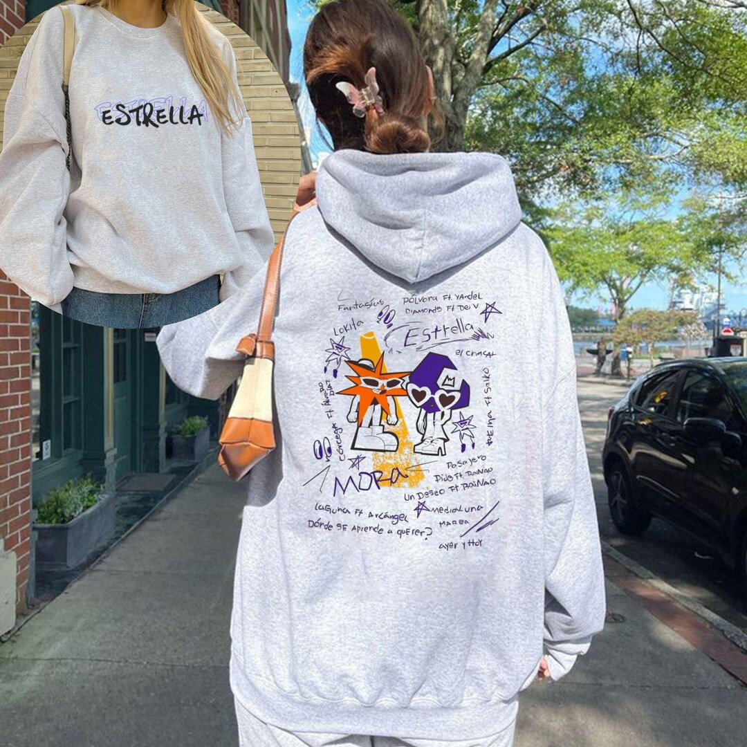 Camiseta MORA Merch Álbum Estrella donde aprendes a amar Back - Etsy España