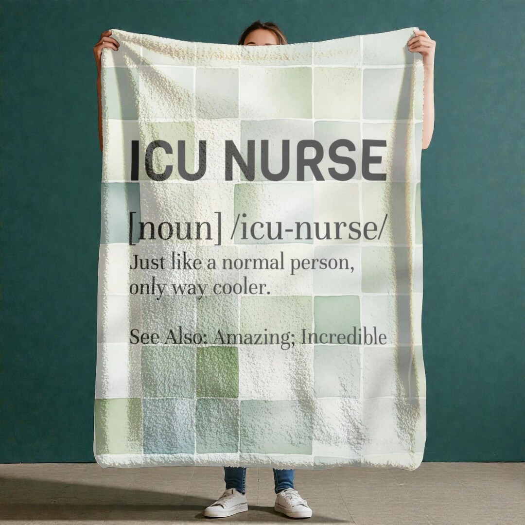 ICU Nurse Definition Blanket - Funny RN Appreciation Gift. - Etsy