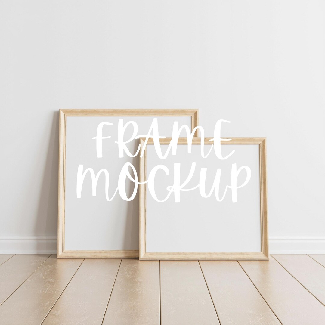 Two Square Frame Mockups : 2-framed Mockup Template, Home Interior ...