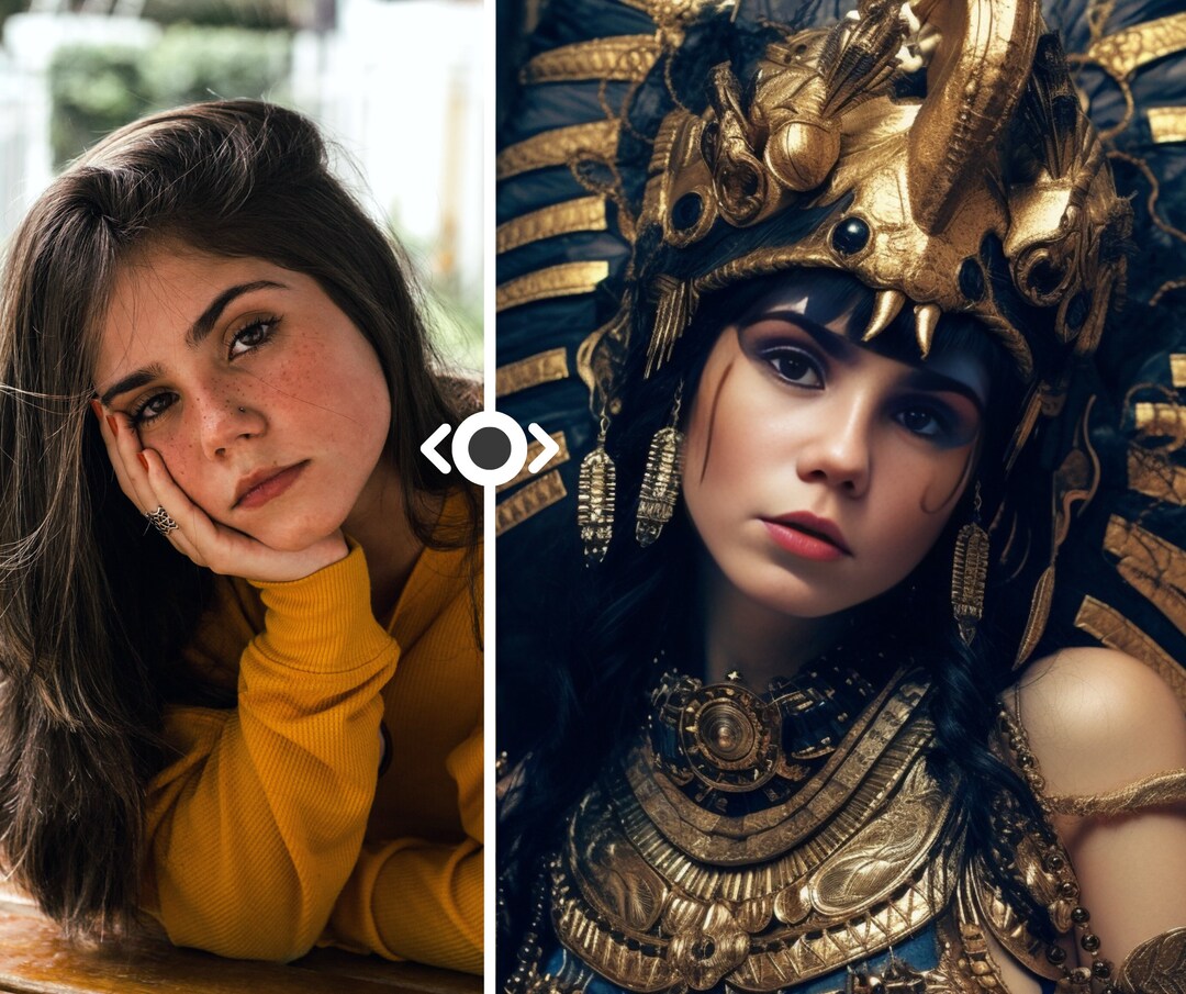 Custom Portrait From Photo, Custom Digital Illustration, Cleopatra ...