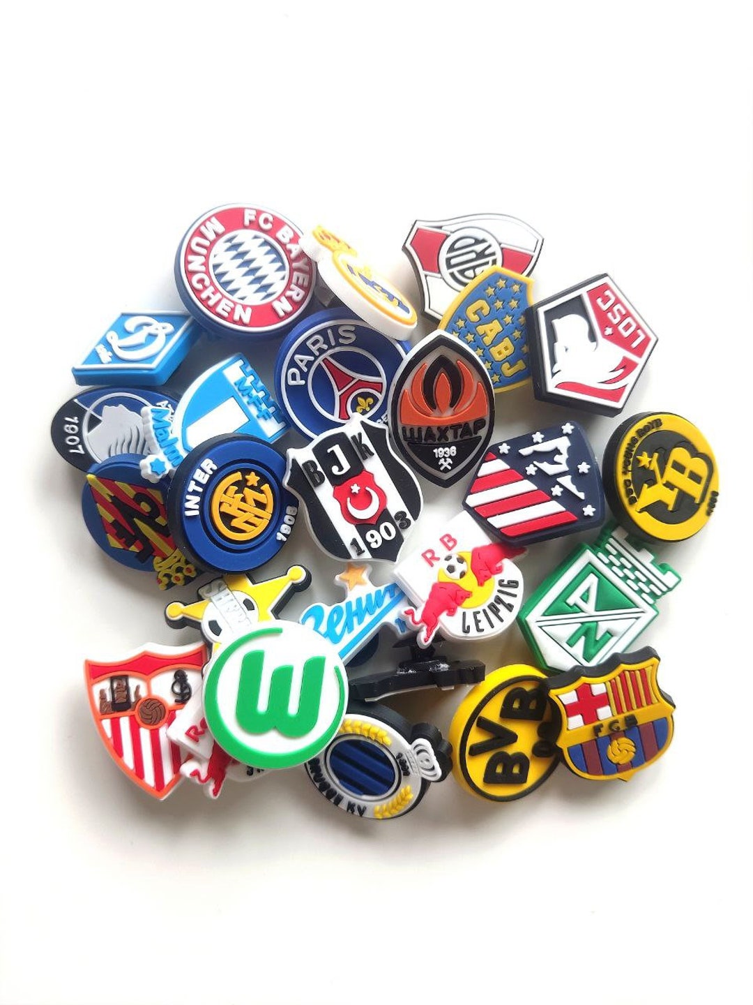 Football Style Croc Charms Clog Decoration Accessories - Etsy UK