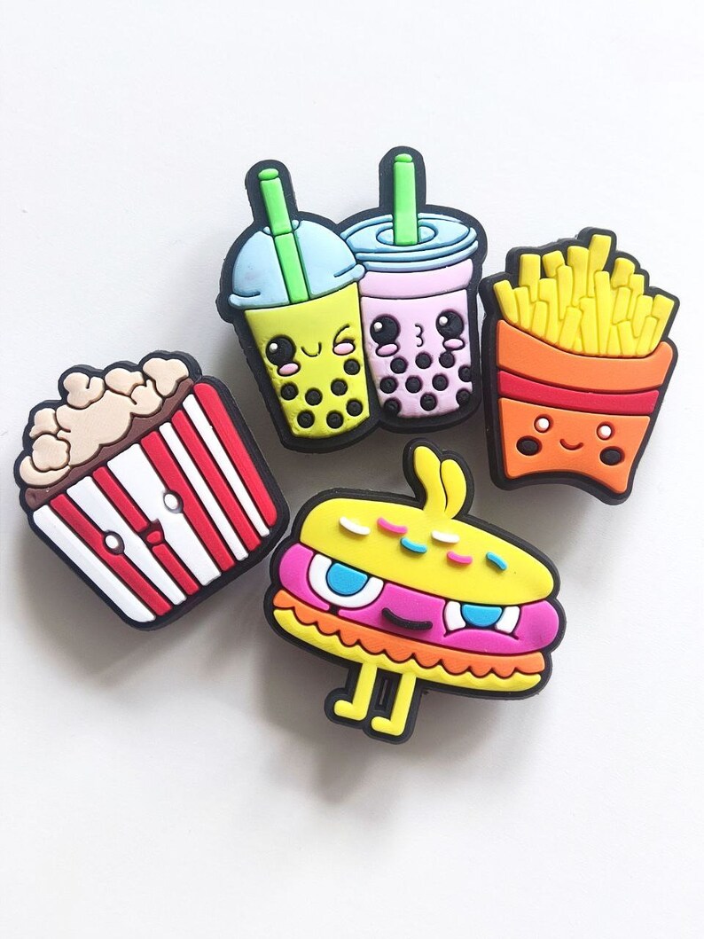 Adorable Food Croc Charms Clog Decoration Mix and Match - Etsy UK