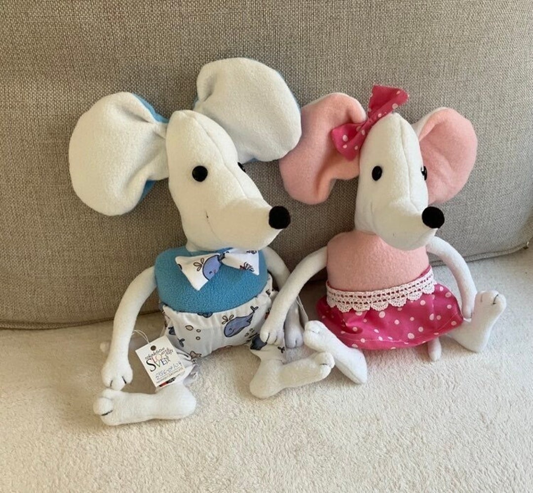 Handmade Sewn Tooth Mouse Plush Toy - Etsy