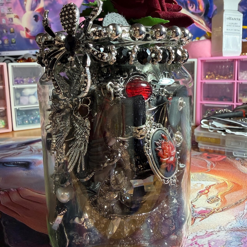 Mystery Jewelry Skull Jar - Etsy