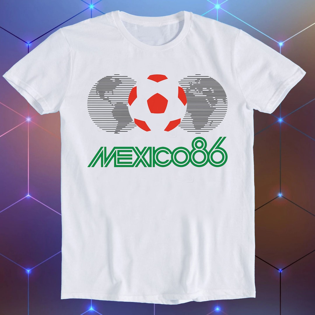 Mexico 86 Logo 80s Football World Cup Maradona T Shirt - Etsy
