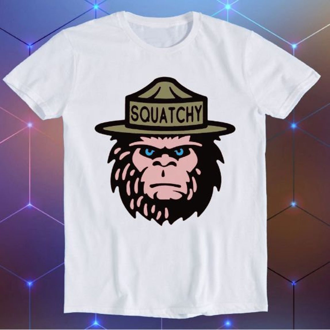 Squatchy Sasquatch Camping Bigfoot National Park Funny Gift T Shirt ...